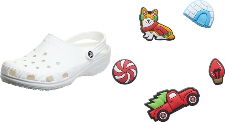 Crocs Men's and Women's Classic Clog w/Jibbitz Charms 5-Packs - ShopStyle