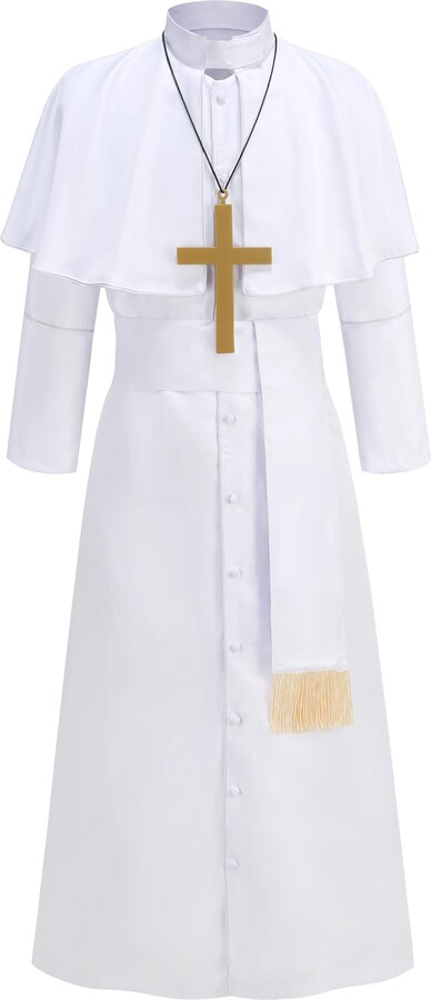 Colorful House Clergy Robe Adult Priest Costume Monk wizard for Men ...