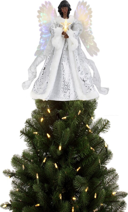 Mr. Christmas 12" Fiber Optic Animated Tree Topper Angel - ShopStyle