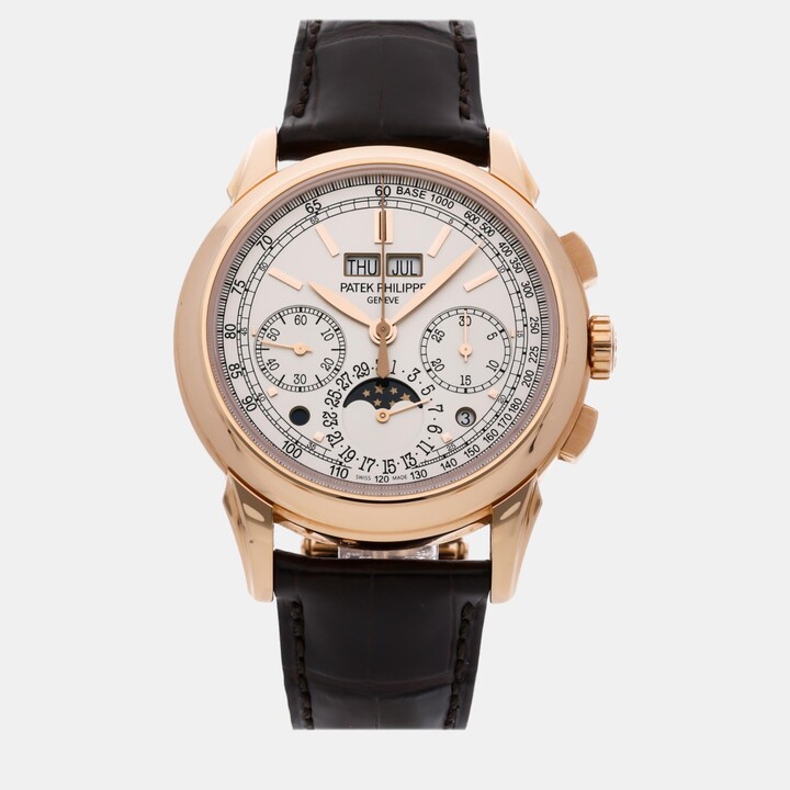 Patek Philippe Silver 18k Rose Gold Grand Complications Manual Winding ...