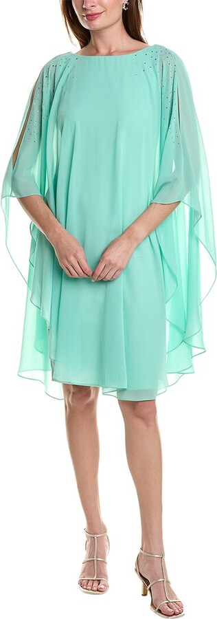 Rene Ruiz Collection Cape Cocktail Dress - ShopStyle