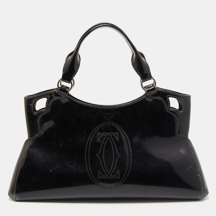 Cartier Black Patent Leather Small Marcello De Bag - ShopStyle