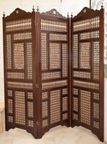 Etsy Egyptian Handcrafted Carved Wood Latticework Screen Mashrabeya ...