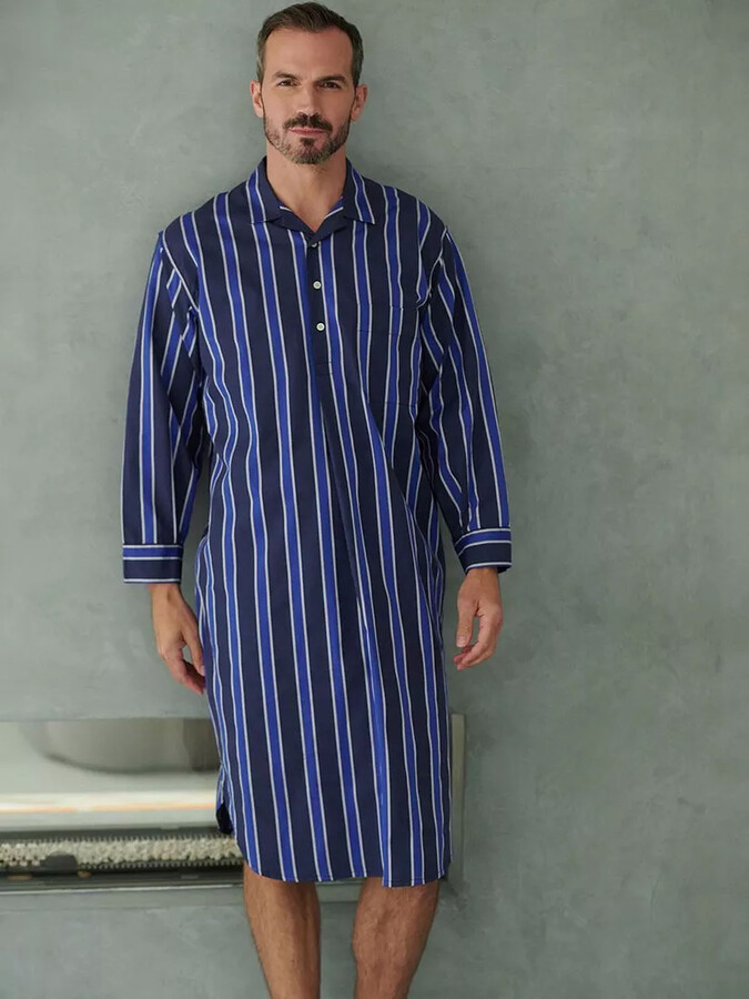 British Boxers Regimental Satin Stripe Nightshirt - ShopStyle Pyjamas