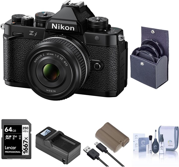 Nikon Z f Mirrorless Camera with Nikkor Z 40mm f/2 Se Lens, Bundle with ...