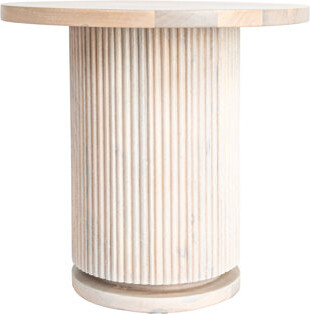 Wrought Studio Lutrecia 20" Mango Solid Wood Pedestal Table - ShopStyle