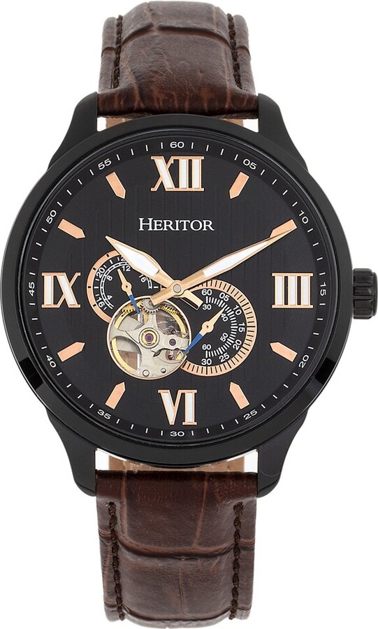 Sale > heritor automatic men's gregory watch > in stock