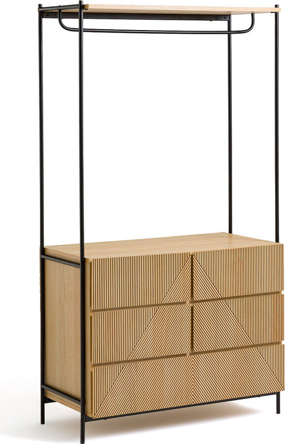 La Redoute Interieurs Les Signatures - Lodge Wardrobe Module with Hanging Rail and 5 Drawers ...