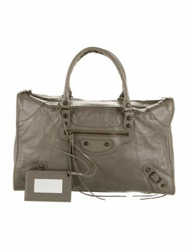 Balenciaga Motocross Classic Work Bag Grey - ShopStyle