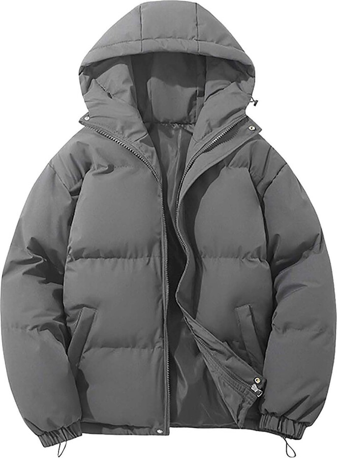 RUMAOZIA Down Jacket Men's Parka Lined Quilted Jacket Windbreaker ...