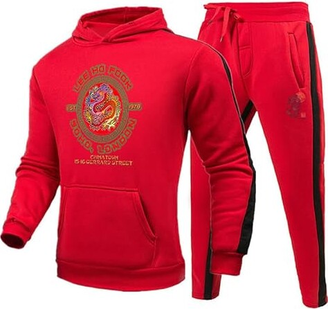 oneforus Year of The Dragon Hoodie and Joggers Chinese Dragon 3D ...