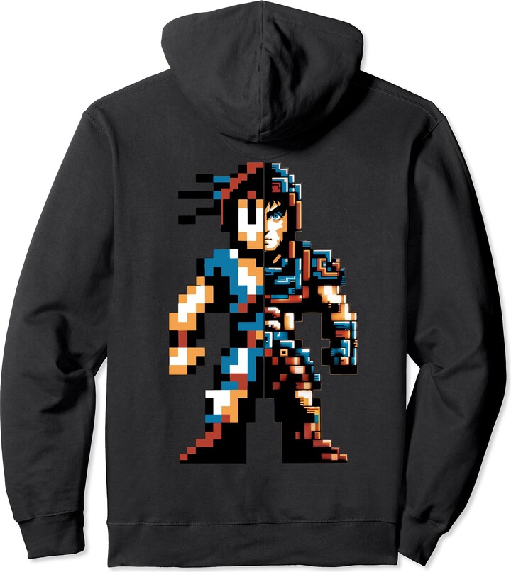 Retro Pixel Gamer Retro 8 Bit Pixel Gamer Warrior Vintage Arcade Video ...