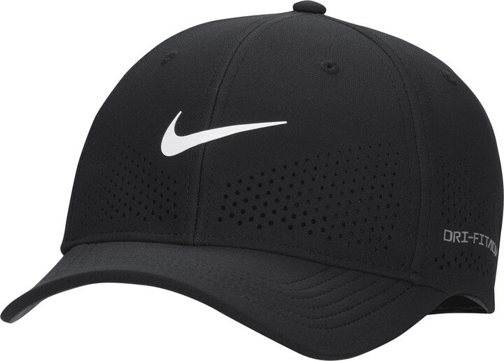 Nike Unisex Dri-FIT ADV Rise Structured SwooshFlex Cap in Black ...