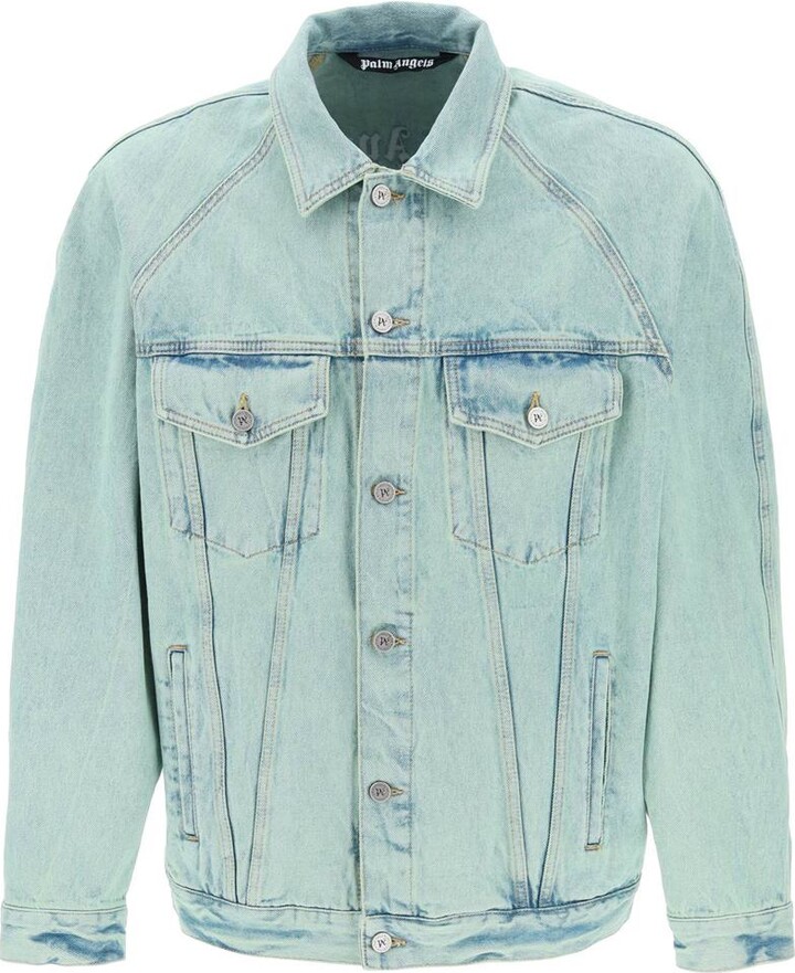 Palm Angels denim overdye jacket - ShopStyle