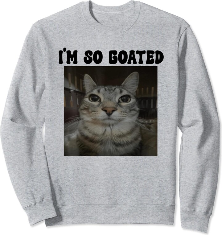 Wait Im Gaoted Cat Funny Im So Goated Cat Meme Tee Wait I'm Goated cat ...
