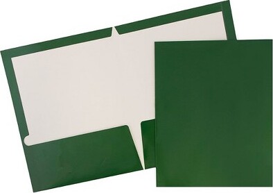 JAM Paper & Envelope JAM Paper Glossy 2-Pocket Presentation Folder ...