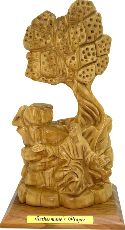 Etsy Jesus in The Garden Of Gethsemane Hand Carved Olive Wood, Kneeling ...