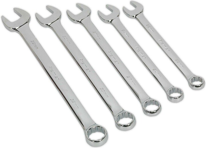 Loops 5pc LARGE Combination Spanner Set - 22mm to 32mm - 12 Point Ring ...