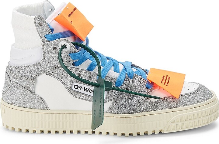 Off-White Glitter High Top Sneakers - ShopStyle