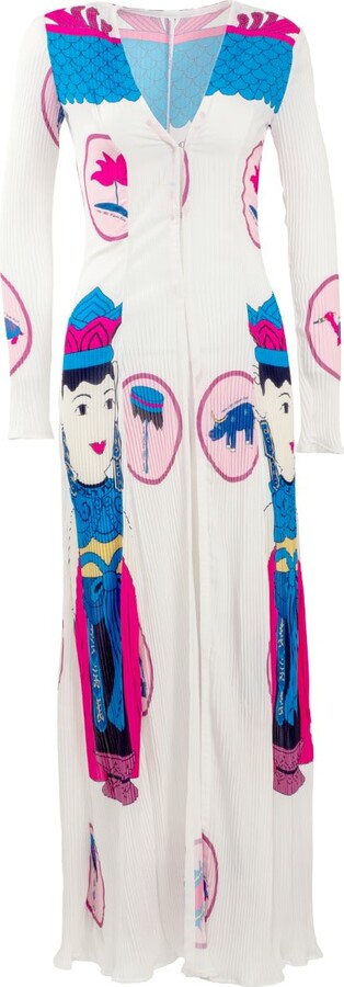 Yvette LIBBY N'guyen Paris Women - Silk In Pleated Technique Bathrobe In Athletic Style ...