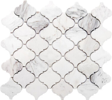 The Tile Life Santorini 1" x 1" Arabesque Mosaic Wall & Floor Tile ...