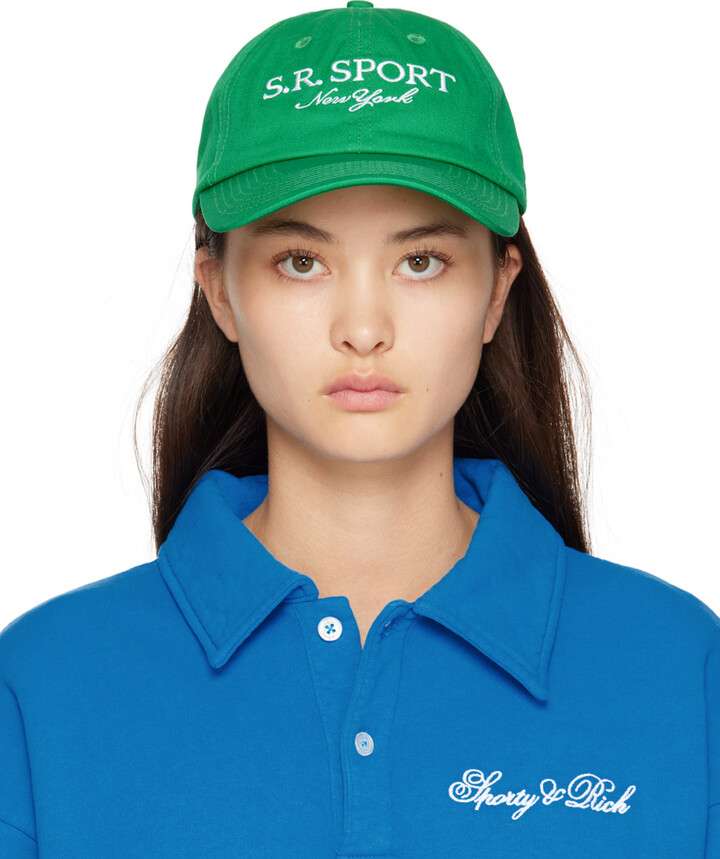 Sporty & Rich Green Wimbledon Cap - ShopStyle Hats