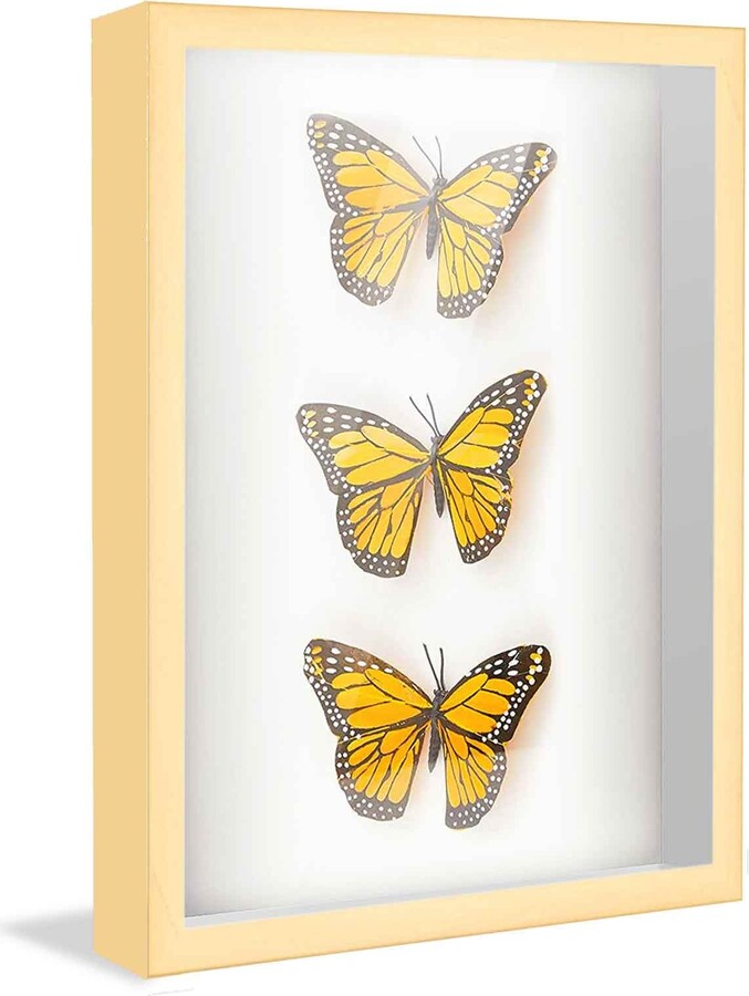 CustomPictureFrames.com 32x36 Shadow Box Frame Gold | 1.625 inches Deep ...