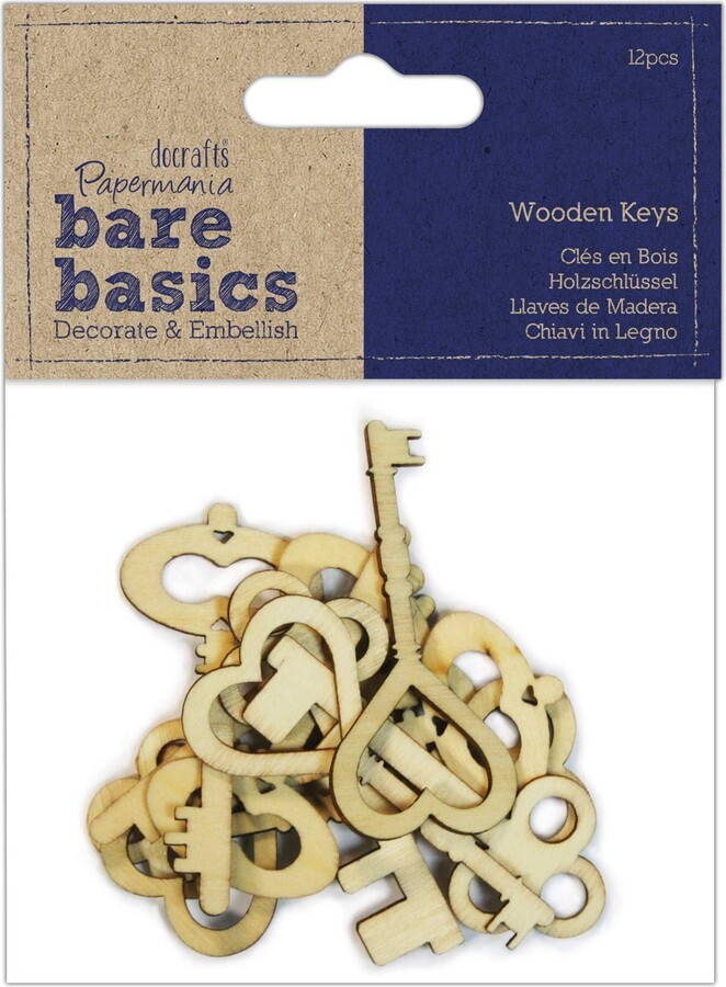 Papermania Wooden Keys (12pcs) - Bare Basics - ShopStyle Home Office ...