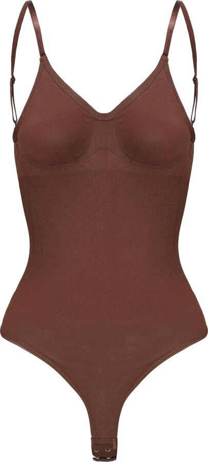 DEQIN Womens Seamless Backless Shapewear Tummy Control Full Body Shaper ...