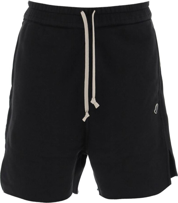 Moncler + Rick Owens cotton fleece long boxers - ShopStyle Shorts