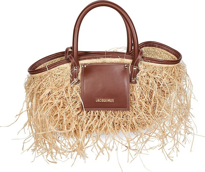 Jacquemus Le Panier Soli Raffia Basket Bag - ShopStyle