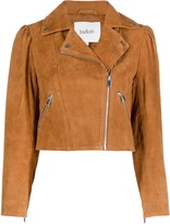 BA&SH Selio suede biker jacket - ShopStyle