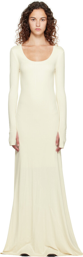 Bite Off-White Second Skin Maxi Dress - ShopStyle
