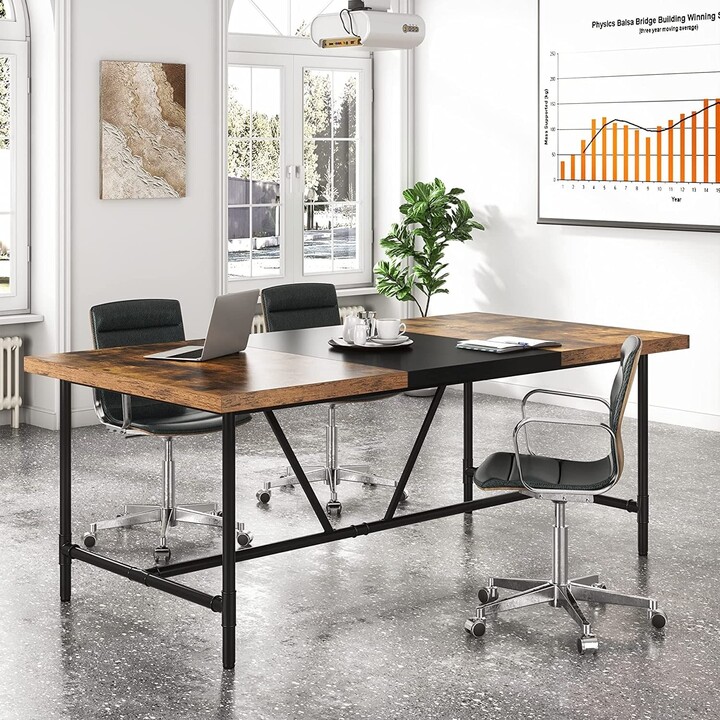 Farfarview 6FT Conference Table, 70.8" W x 35.4" D Meeting Table ...