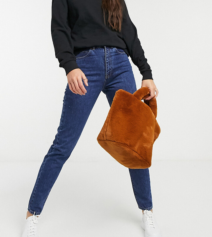 Dr Denim Plus Dr Denim Tall Nora high rise mom jeans in blue - ShopStyle