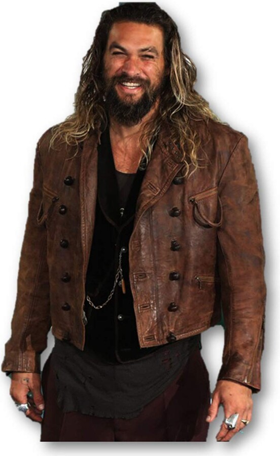 Aksah Fashions Mens Aquaman Jason Momoa Justice League Brown Leather ...