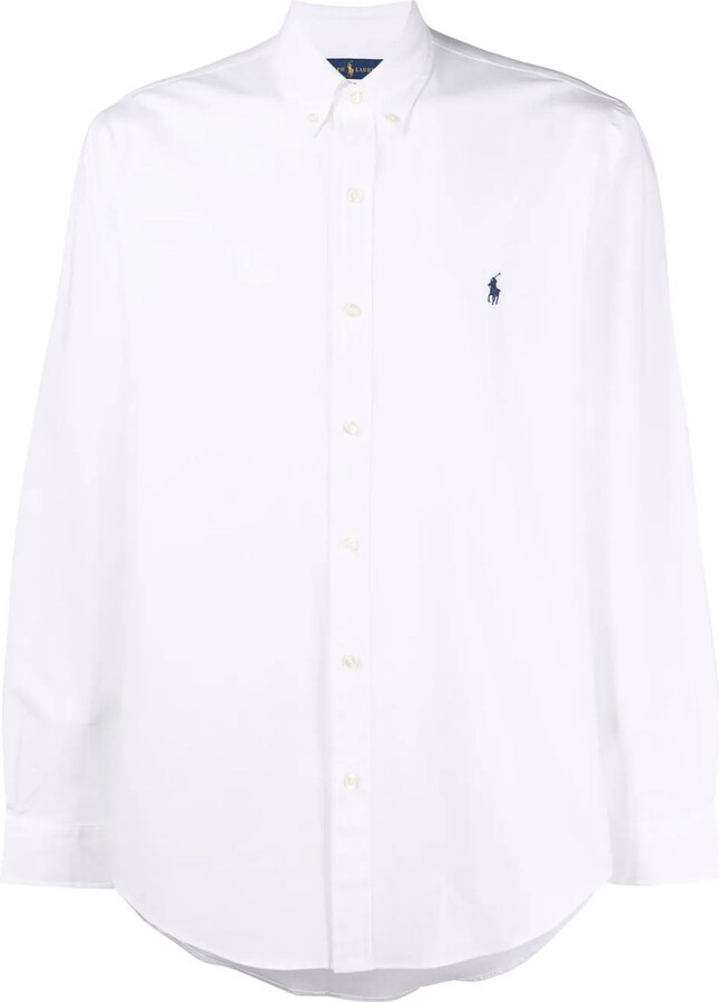 Polo Ralph Lauren White Linen Shirt - ShopStyle