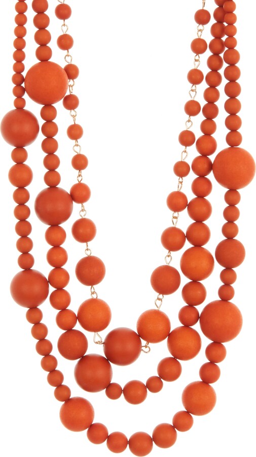Natasha Layered Bead Necklace - ShopStyle