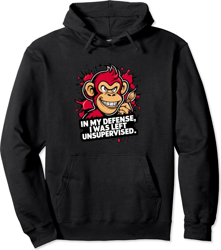 Adults - Funny Monkey Mischief In My Defense - ShopStyle T-shirts
