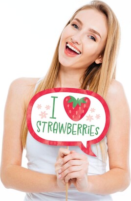 Big Dot of Happiness Funny Berry Sweet Strawberry Birthday or Baby ...