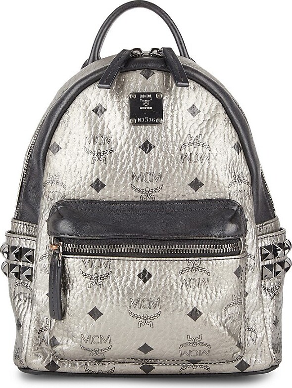 MCM Monogram Metallic Leather Backpack - ShopStyle