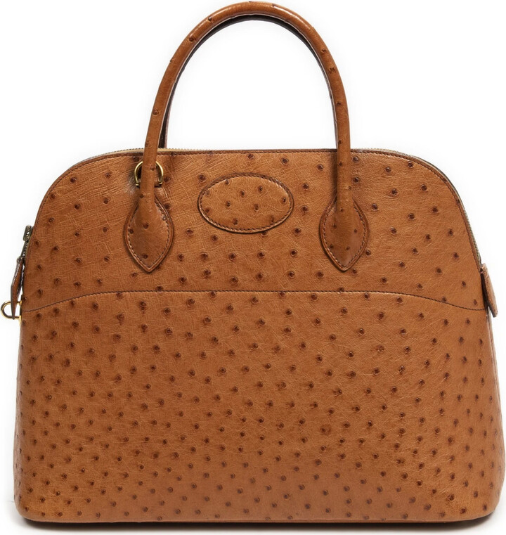 Hermes Bolide ostrich handbag - ShopStyle Shoulder Bags