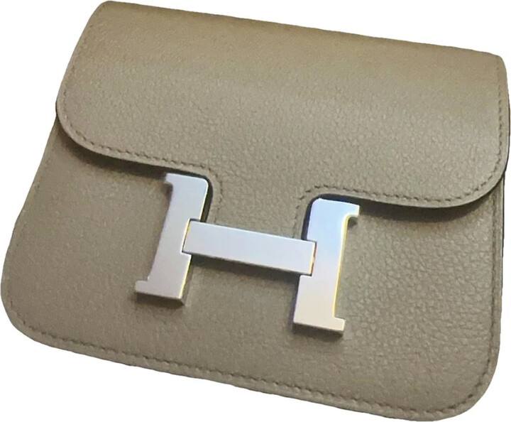 Hermes Constance leather card wallet - ShopStyle