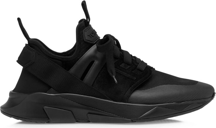 Tom Ford Alcantara + Neoprene + Lycra + Smooth Leather Low Top Sneakers ...