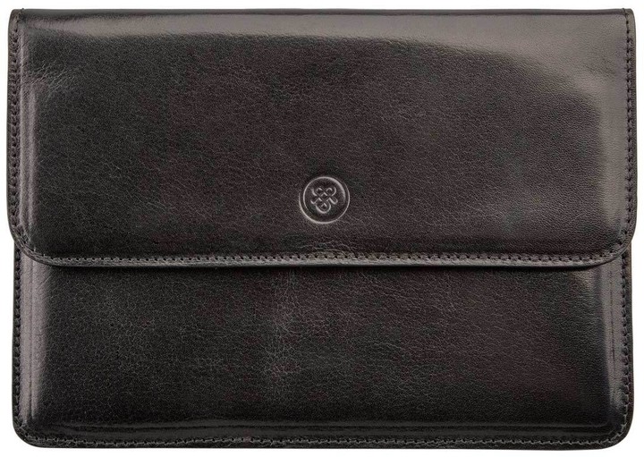 Maxwell Scott Bags High Quality Black Italian Leather Travel Wallet ...