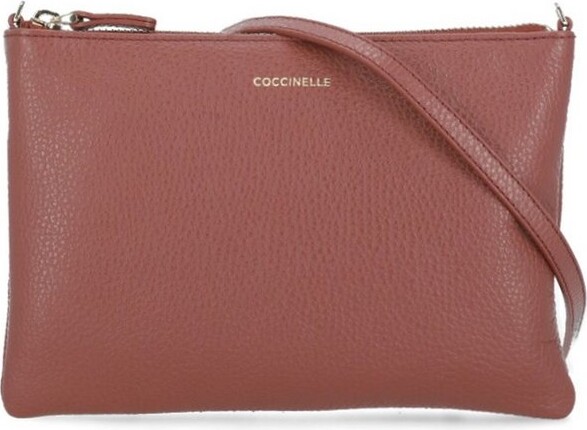 Coccinelle Logo Stamp Zipped Clutch Bag - ShopStyle