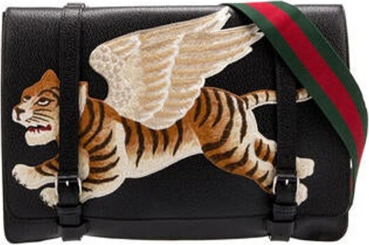 Gucci Flying Tiger Messenger Bag - ShopStyle