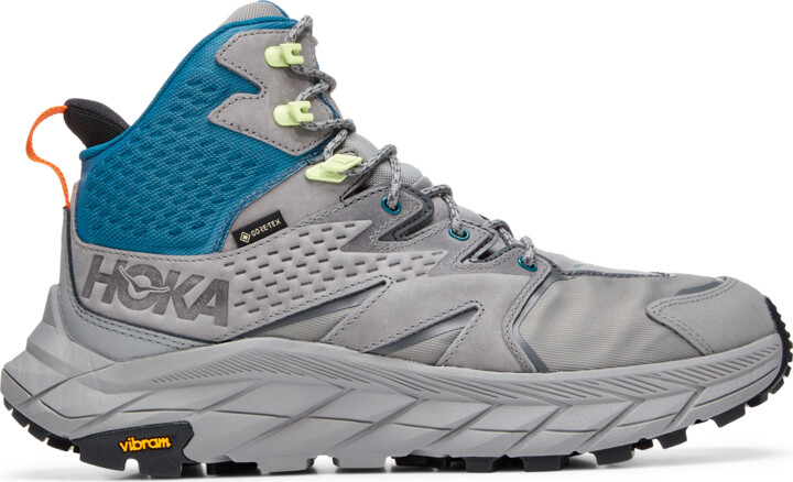 Hoka One One Men's Anacapa Mid GTX Shoes in Sharkskin/Blue Coral ...