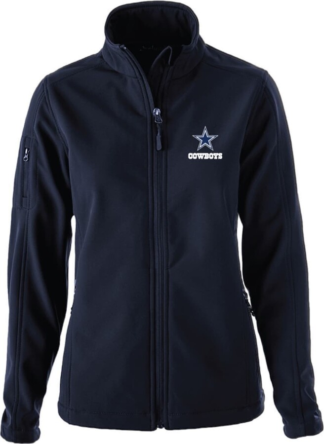 Women's Dunbrooke Navy Dallas Cowboys Full-Zip Sonoma Softshell Jacket ...