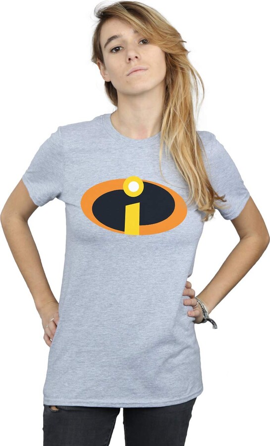 Absolute Cult Disney Women's The Incredibles Costume Logo Boyfriend Fit ...